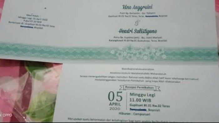 Sudah Sebar Undangan, Pasangan di Boyolali Ini Terpaksa Batalkan ...