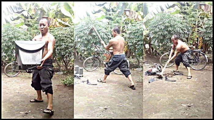 Video Pria Memacul TV dan Banting Hp Gegara Wabah Corona: Marai Mumet ...
