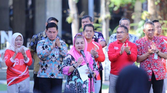 Mbak Ita Lepas Marching Band Gita Bahana Smepsa SMPN 1 Tampil di Istana Negara - Tribunjateng.com