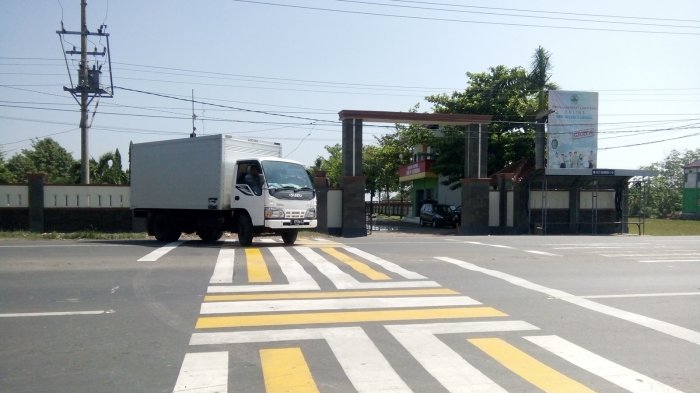 Begini Penampakan Zebra Cross Warna Warni di Kendal - Tribunjateng.com
