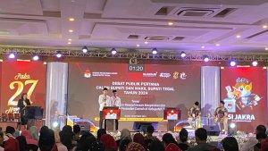 Debat Perdana, Ini Tanggapan Paslon Bupati dan Wakil Bupati Tegal Bima ...