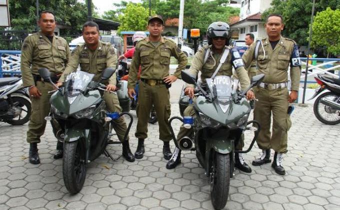 Keren, Satpol PP Kota Tegal Kini Dilengkapi Sepeda Motor Gede ...