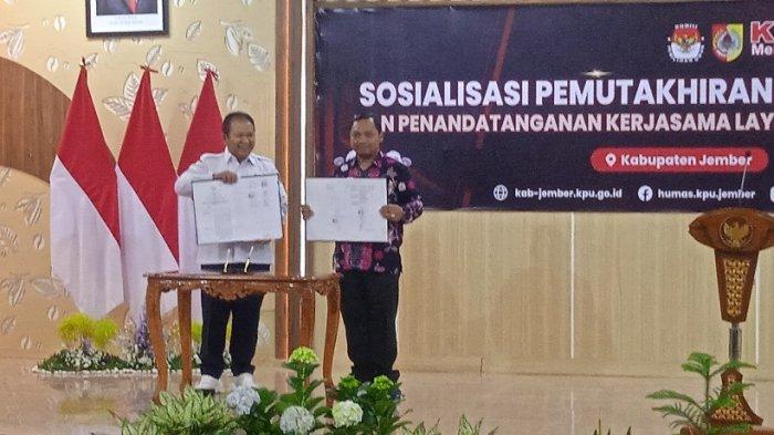 Kerja Sama dengan Pemkab Jember, KPU Tingkatkan Sosialisasi Pemilu 2024 - tribunjatim-timur.com