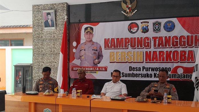 Desa Purwosono Terpilih Jadi Kampung Tangguh Bersih Narkoba Polda Jatim - tribunjatim-timur.com
