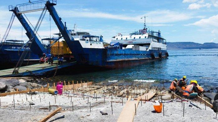 Jelang Libur Nataru, Dermaga LCM 3 Pelabuhan Ketapang Banyuwangi Diperbaiki - tribunjatim-timur.com