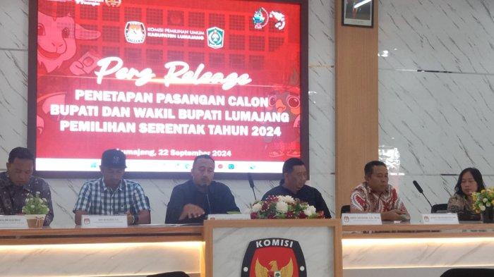 KPU Lumajang Tetapkan Pilkada Diikuti Dua Pasangan Calon - tribunjatim-timur.com