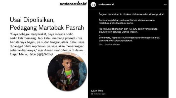 Akhir Kasus Pedagang Martabak usai Dipolisikan Dishub Medan, Pasrah Bahas Nasib: Sedih Kali ...