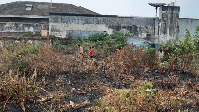 Sampah yang Dibakar Warga Tertiup Angin Kencang, Lahan Kosong di Kota ...