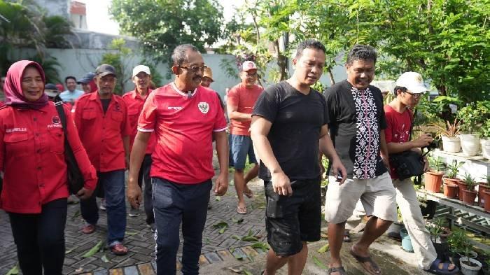 HUT PDIP ke-52, Kader Moncong Putih di Surabaya Gelar Kerja Bakti ...