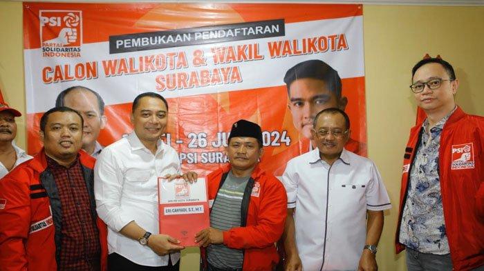 Dapat Surat Tugas dari PSI Bareng Bayu Airlangga, Eri Cahyadi Siap Bersaing di Pilkada Surabaya ...