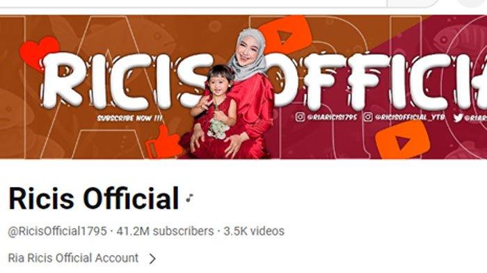 Tak ada Wajah Teuku Ryan, Banner Youtube Ria Ricis Kini Sudah Dirubah ...