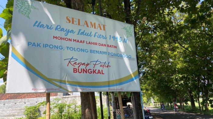 PILKADA PONOROGO 2024, Muncul Banner Dukungan eks Bupati Ipong, Rematch ...