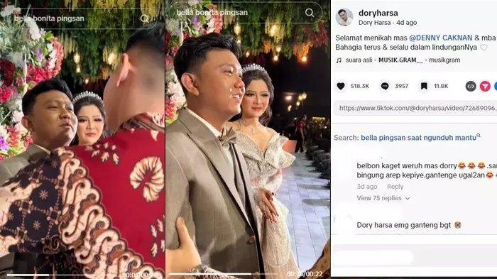 Sorotan Mata Bella Bonita ke Dory Harsa di Resepsi Denny Caknan Jadi ...