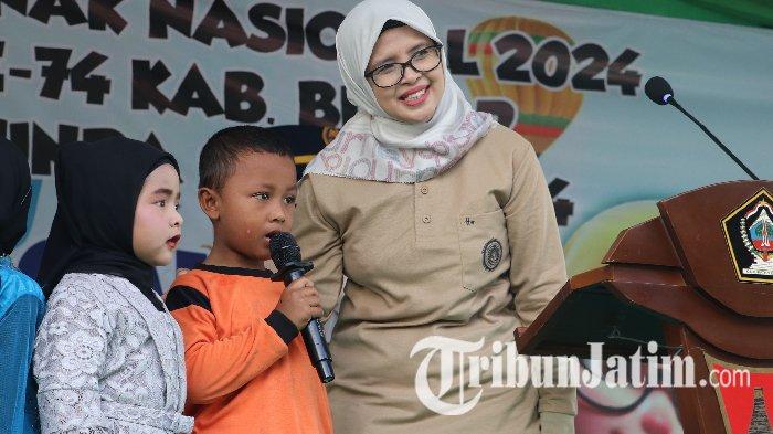 Puncak Gebyar Hari Anak Nasional di Blitar Berlangsung Meriah, Bupati Mak Rini Launching Bunda ...