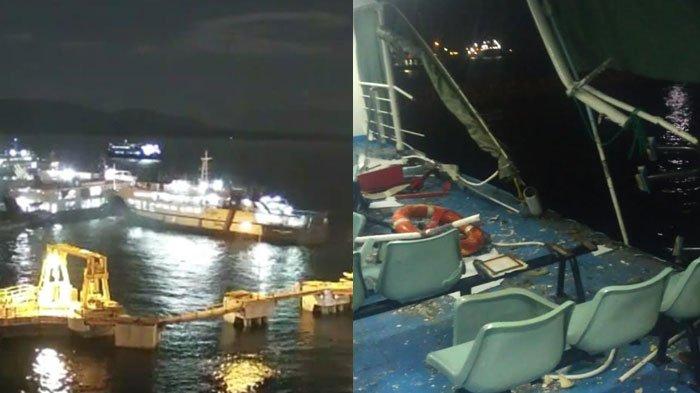 KRONOLOGI Tabrakan 2 Kapal di Pelabuhan Ketapang Banyuwangi, Sempat Gagal Sandar, 2 Orang ...