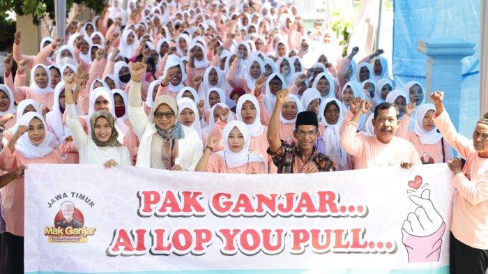 Dukung Ganjar Pranowo Jadi Presiden, Ribuan Emak-emak Lamongan dari Berbagai Profesi Jadi ...
