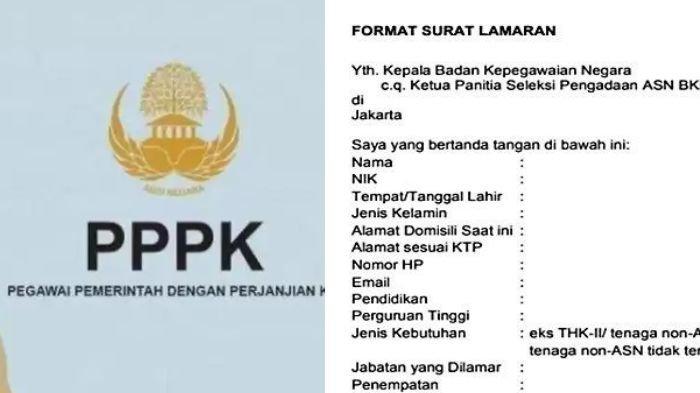 Format Surat Lamaran PPPK 2024, Resmi dari BKN Buat Syarat Administrasi, Lengkap Link PDF ...