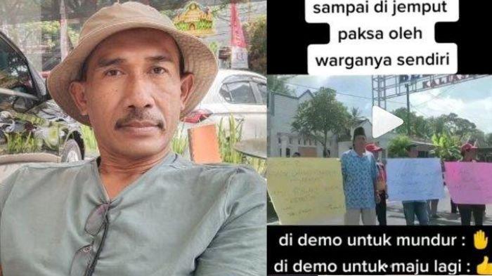 SOSOK Gaguk Kades Viral Didemo Warga 'Maju Lagi', Dulu Tukang Tambal Ban dan Jual Bakso di ...