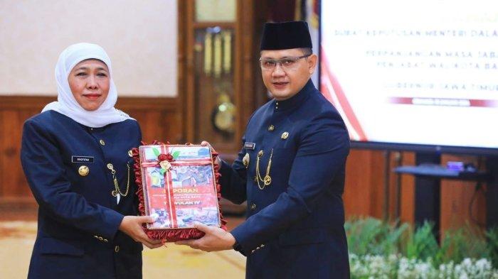 Beri SK Perpanjangan Masa Jabatan Pj Wali Kota Batu, Khofifah Pesan Jaga Kondusivitas Pemilu ...