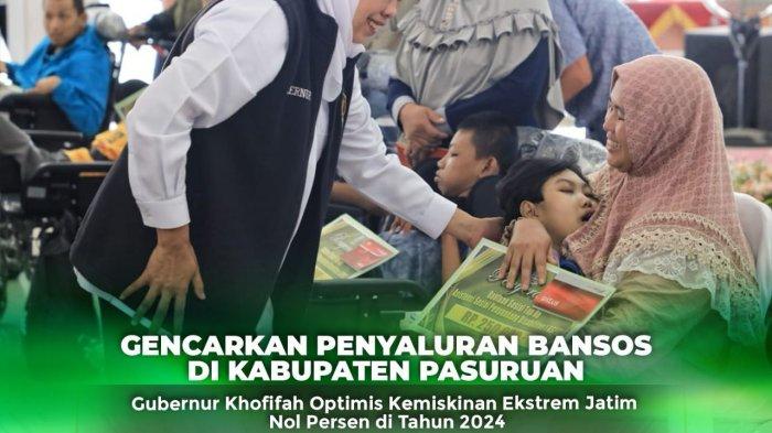 Gencar Penyaluran Bansos di Pasuruan, Khofifah Optimis Kemiskinan Ekstrem Jatim Nol Persen di ...