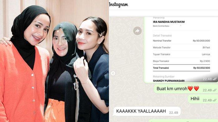 Baru 5 Menit Pamitan, Ira Nanda Syok Ditansfer Shandy Purnamasari Rp50 ...