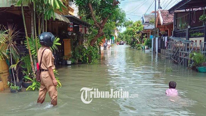 Banjir Genangi Wilayah Perkotaan Bojonegoro Imbas Diguyur Hujan
