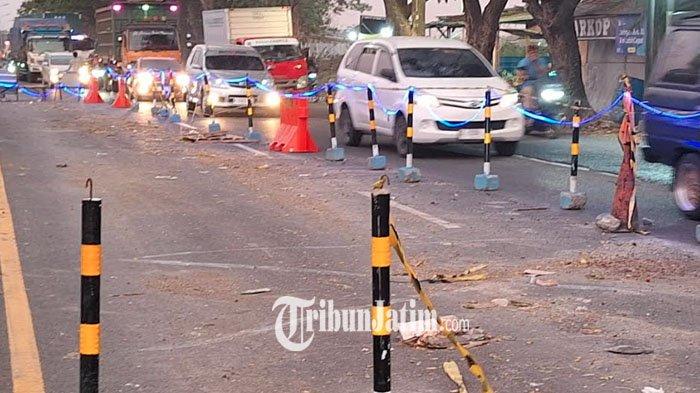 Perbaikan Gorong-gorong di Jalan Nasional Lamongan-Babat Dimulai, Pengendara Diimbau Waspada ...