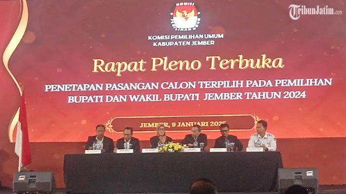 Penetapan Bupati dan Wakil Bupati Jember Pilkada 2024, Fawait dan Hendy Tak Bisa Hadir ...