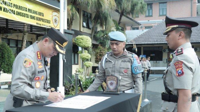 Polresta Malang Kota Lantik Pejabat Baru, Kompol Ari Galang Saputro Resmi Jabat Kasat Lantas ...