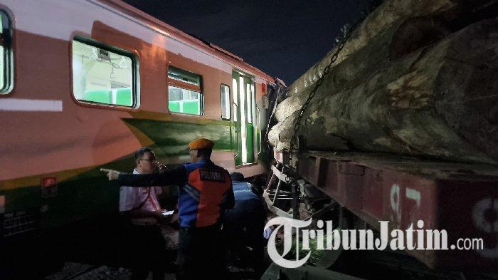 Asisten Masinis Tewas dalam Kecelakaan Kereta Jenggala Tertemper Truk Muat Kayu di Gresik ...