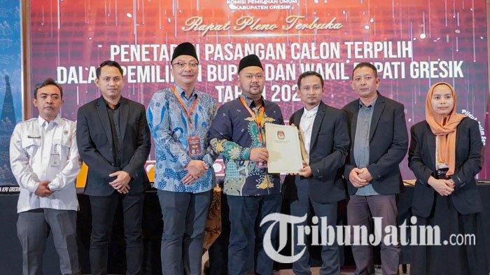 KPU Gresik Tetapkan Gus Yani-Alif sebagai Bupati dan Wakil Bupati ...