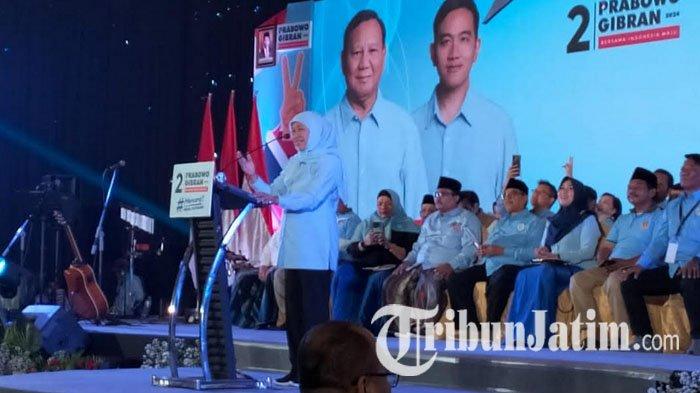 Doa Khofifah untuk Prabowo-Gibran Bisa Menang Pilpres 2024 dalam Satu Putaran - Tribunjatim.com