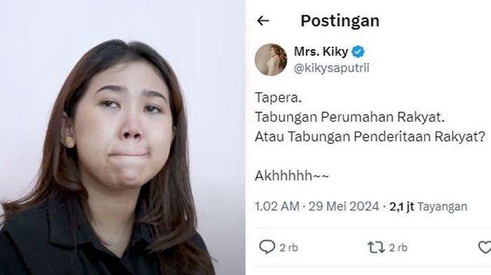 Kiky Saputri Banjir Hujatan Imbas Komentari Iuran Tapera Tabungan Penderitaan Rakyat: Oke Gas ...