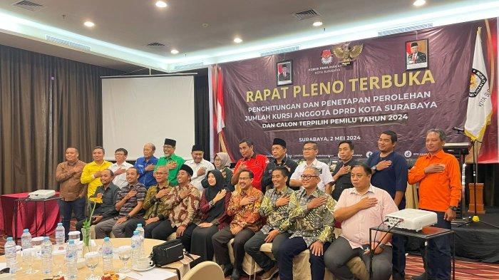 Daftar 50 Anggota DPRD Surabaya Terpilih di Pemilu 2024, PDIP Masih Jadi Pemenang, Ada 17 Nama ...