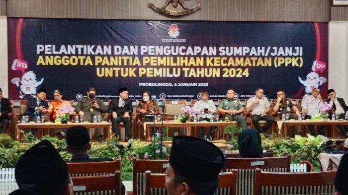 Sebanyak 3.330 Anggota PPK Pemilu 2024 di Jawa Timur Dilantik Serentak Hari Ini - Tribunjatim.com