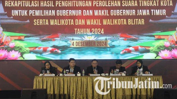 Hasil Rekapitulasi Pilwali Kota Blitar 2024 Tingkat KPU, Pasangan Mas Ibin-Elim Unggul ...