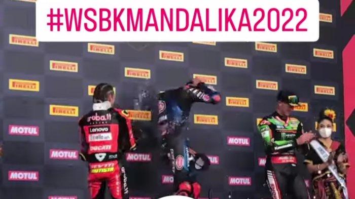 Toprak Razgatlioglu Murka Disemprot Sampanye Bautista di WSBK Mandalika 2022: Hilang Respect ...