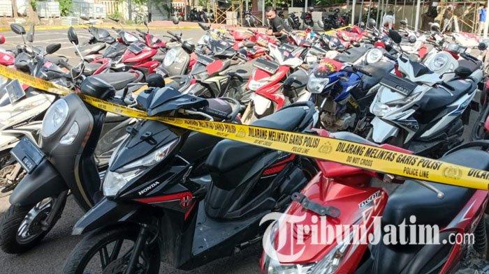 45 Motor Hasil Curian Disita Polisi, Duet Maut Maling dan Penadah Asal Pasuruan Berakhir ...