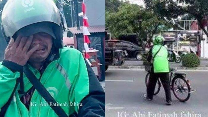 Ojol ini Kena Omel Karena Pakai Sepeda untuk Antar Pesanan, Pilu Hape ...