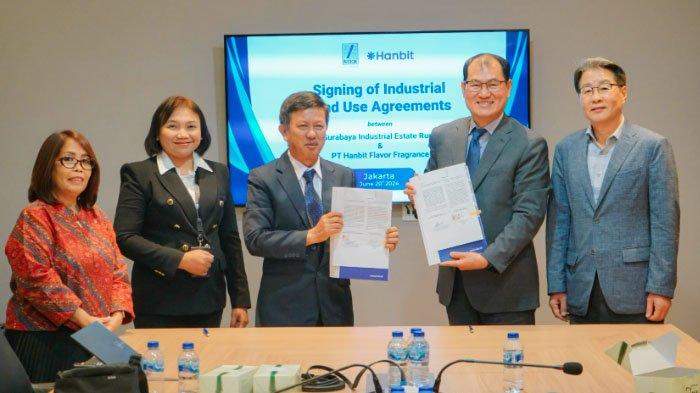 Hanbit Flavor & Fragrance Tanda Tangani Perjanjian Pemanfaatan Tanah Industri di PIER ...
