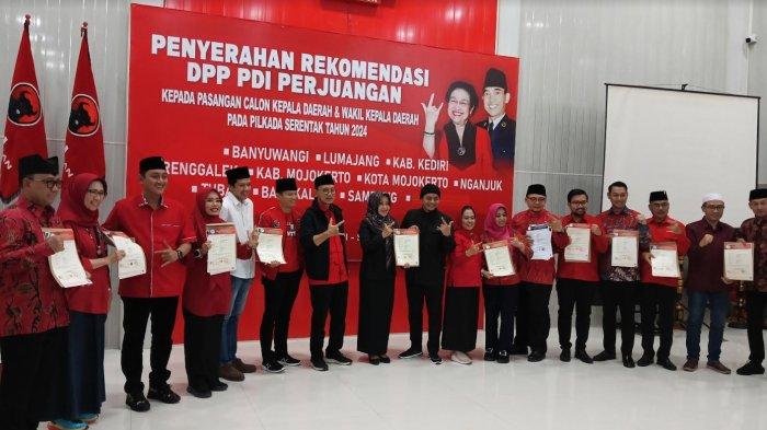 Berikut Daftar Lengkap Penerima Rekomendasi DPP PDI Perjuangan di Pilkada Serentak 2024 di Jatim ...