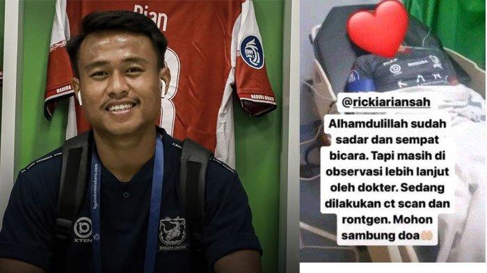 Kondisi Terkini Ricki Ariansyah Sudah Sadar dan Bicara, Manajer Madura ...