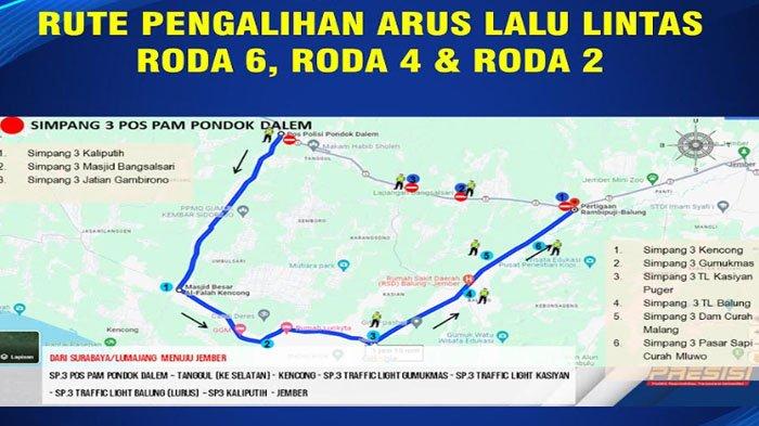 Rekayasa Lalu Lintas Saat Haul Habib Sholeh Tanggul Jember Besok, Jalur ...