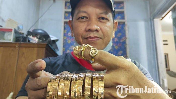 Kisah Pria Blitar Sulap Tembaga-Kuningan Jadi Perhiasan Mirip Emas ...