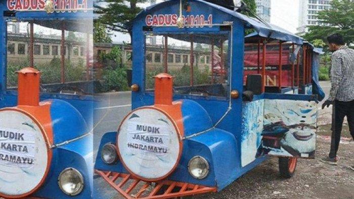 Mudik ke Indramayu, Toni dan Istri Pilih Naik Odong-odong, Ternyata ...