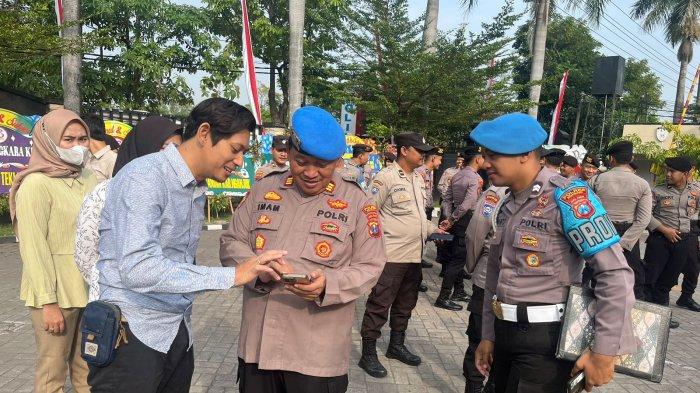 Razia Ponsel di Polres Nganjuk, Cegah Anggota Main Judi Online, Berikut Hasilnya - Tribunjatim.com