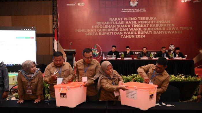 KPU Banyuwangi Gelar Rekapitulasi Hasil Perhitungan Tingkat Kabupaten di Pilkada Serentak 2024 ...