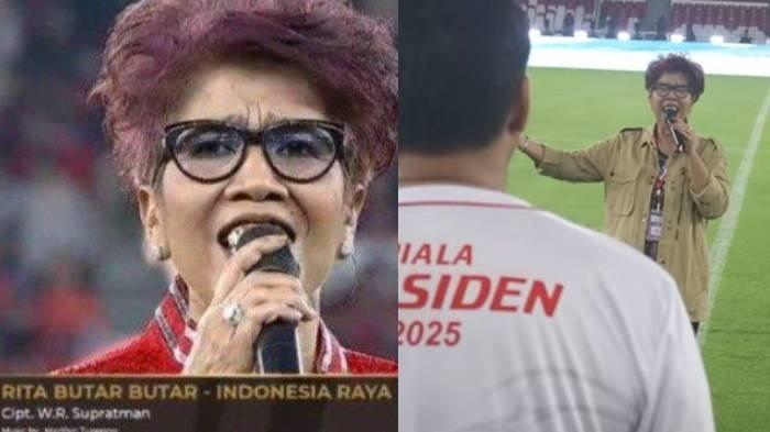 Penampilan Rita Butar Butar Salah Lirik Lagu Indonesia Raya di Piala ...