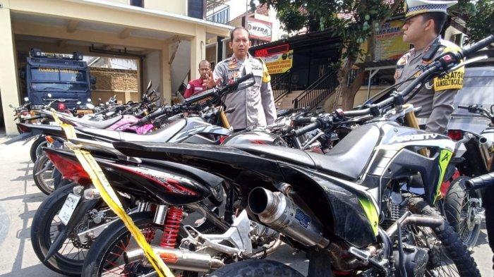 Antisipasi Balap Liar di Kota Blitar, Polisi Sita Puluhan Motor Berknalpot Brong - Tribunjatim.com
