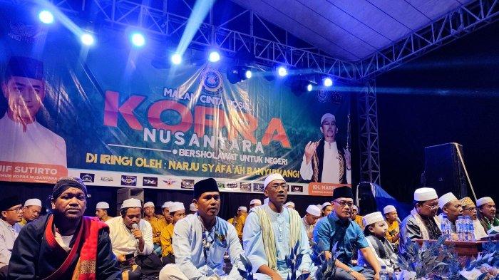 Antusiasme Ribuan Warga Banyuwangi Saat Berselawat Bersama Konco Prabowo - Tribunjatim.com